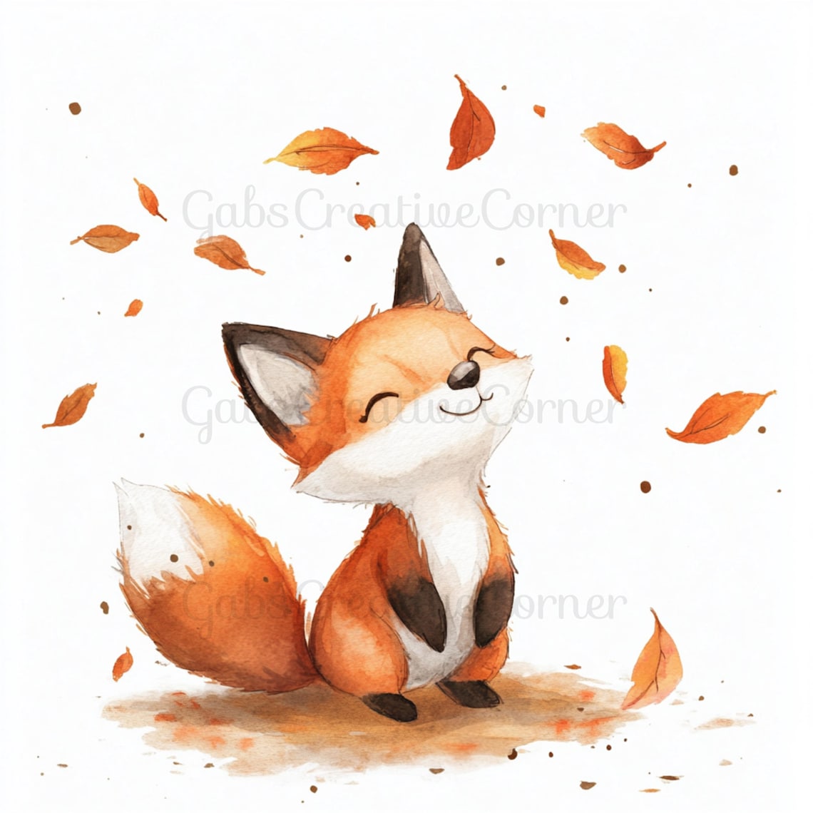 Autumn Fox Clipart Bundle, Digital Download, High Resolution JPG ...