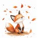 Autumn Fox Clipart Bundle, Digital Download, High Resolution JPG ...