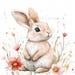 Spring Rabbit Clipart Bundle, Digital Download, High Resolution JPG ...