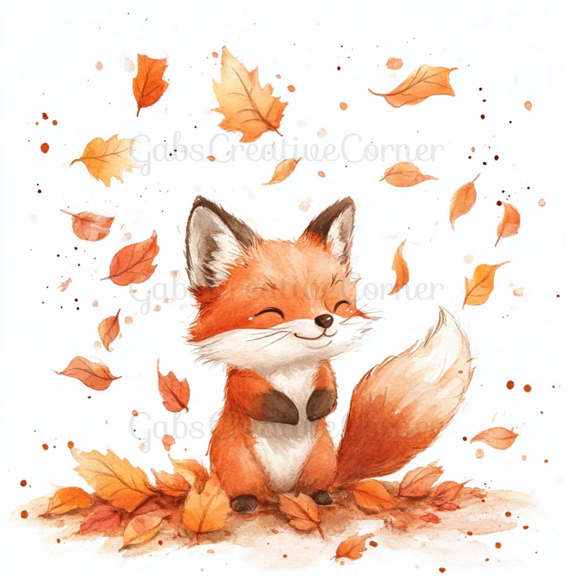 Autumn Fox Clipart Bundle, Digital Download, High Resolution JPG ...