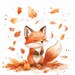 Autumn Fox Clipart Bundle, Digital Download, High Resolution JPG ...