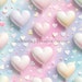 Seamless 3D Love Heart Pattern Instant Digital Download - Etsy