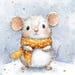 Winter Mouse Clipart Bundle, Digital Download, High Resolution JPG ...