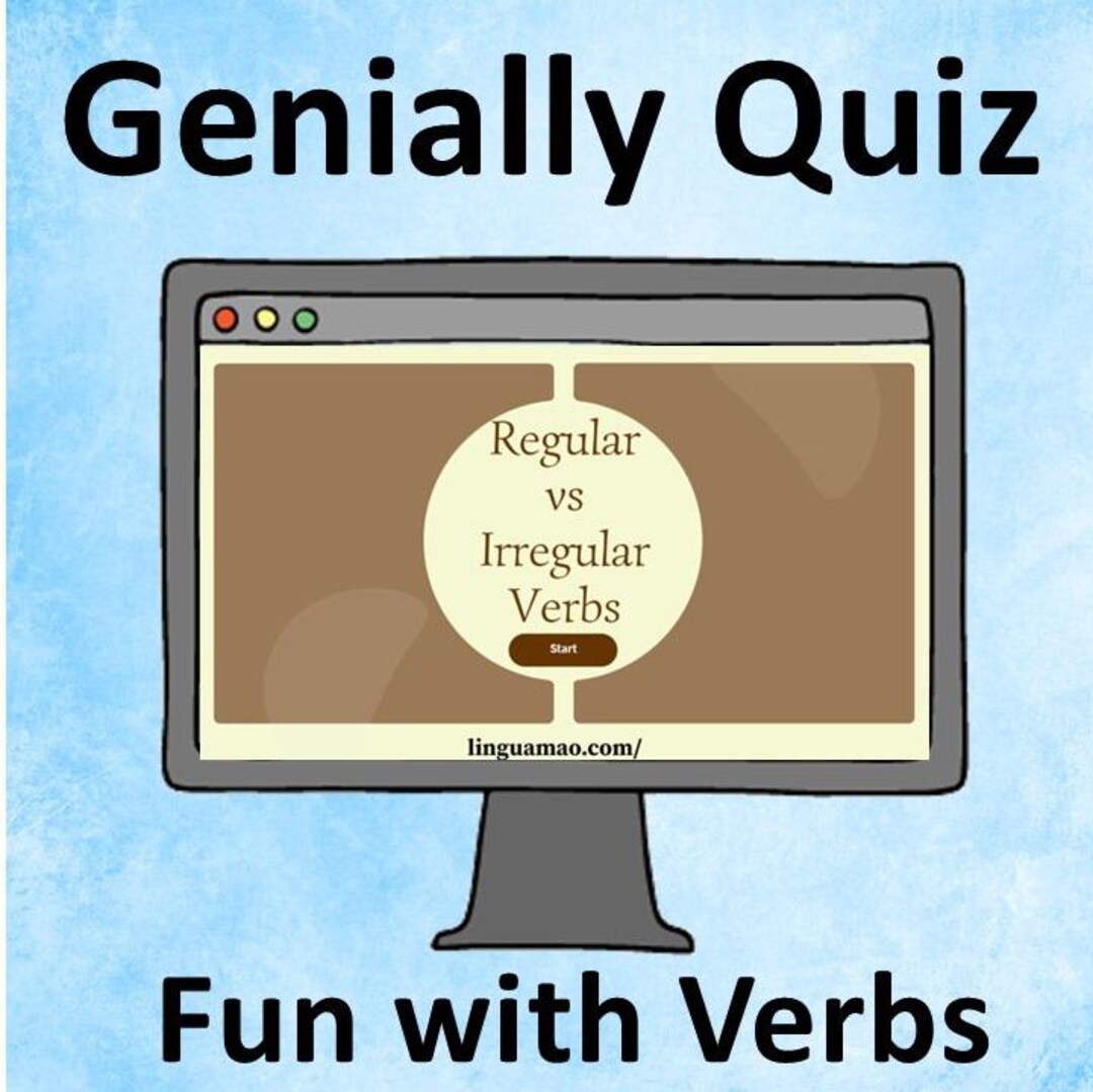 Regular and Irregular Verbs Interactive Quiz - Etsy