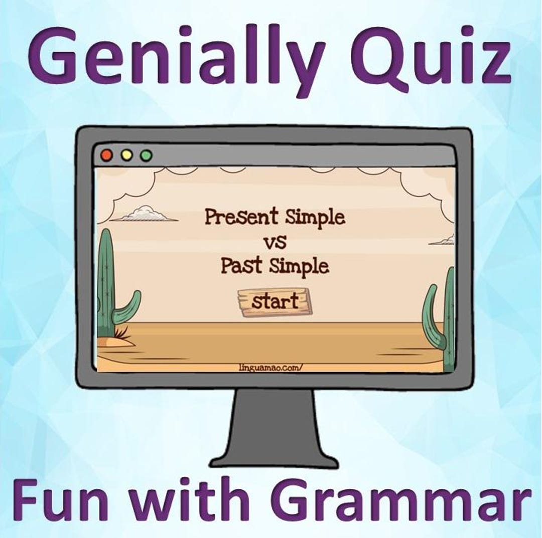 Past Simple Vs Present Simple. Digital Quiz - Etsy