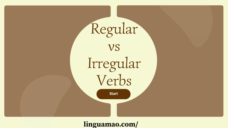 Regular and Irregular Verbs Interactive Quiz - Etsy Australia