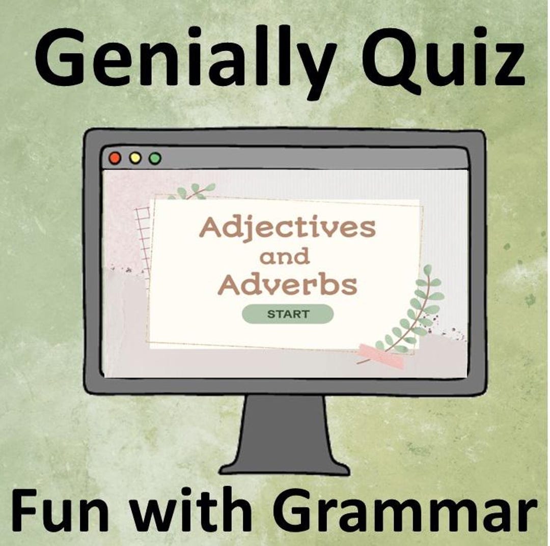 Adverbs or Adjectives. Interactive Quiz - Etsy
