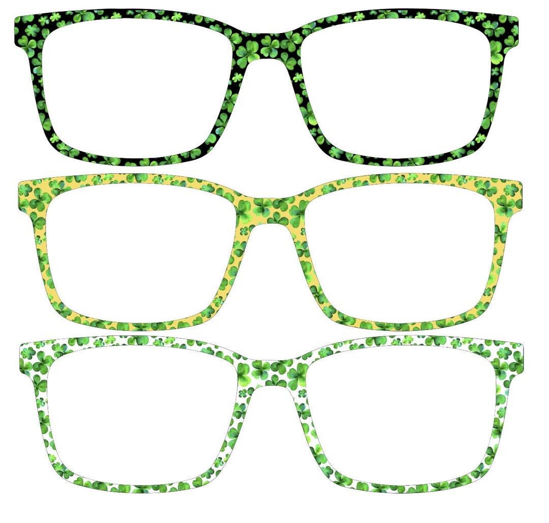 Shamrock Metal Magnetic Eyewear Toppers - Etsy