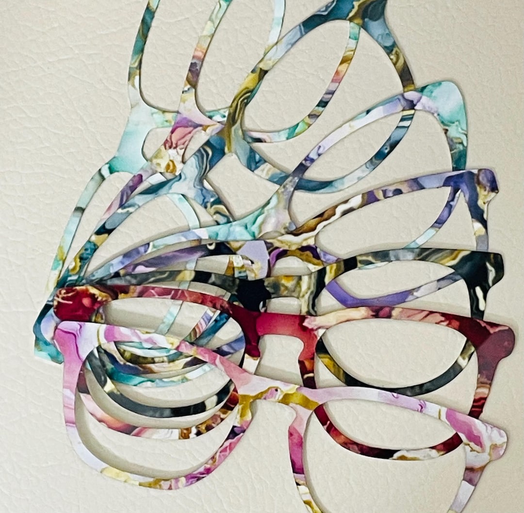 Geode Metal Magnetic Eyewear Toppers - Etsy