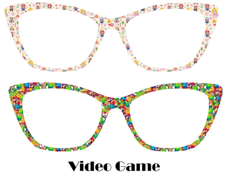 Video Game Metal Magnetic Eyewear Toppers - Etsy
