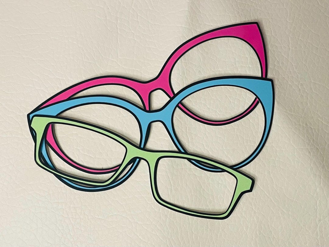 Pop Art Black Outline Magnetic Eyewear Toppers - Etsy