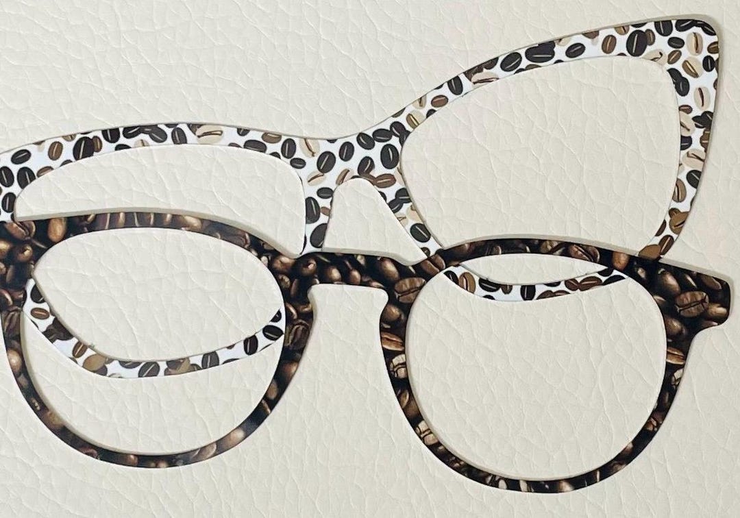 Coffee Metal Magnetic Eyewear Toppers - Etsy