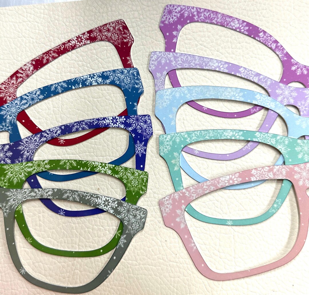 Falling Snow Magnetic Eyewear Toppers - Etsy
