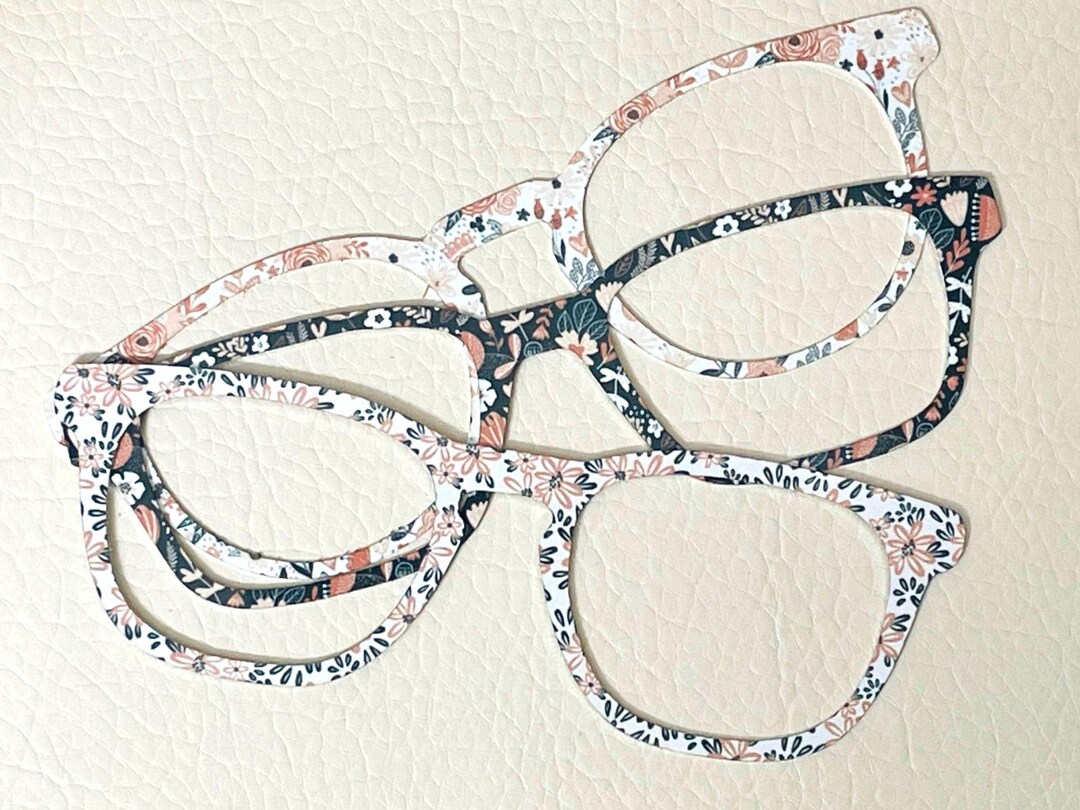 Coral and Blue Floral Metal Magnetic Eyewear Toppers - Etsy