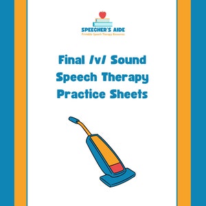 Initial /v/ Home Practice Sheets, Speech Therapy, Articulation ...