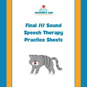 Final /f/ Sound Home Practice Sheets, Speech Therapy, Articulation ...