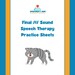Final /f/ Sound Home Practice Sheets, Speech Therapy, Articulation ...