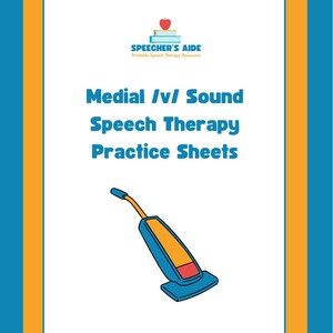 Medial /v/ Sound Home Practice Sheets, Speech Therapy, Articulation ...