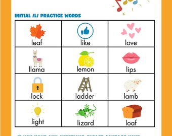 Medial /v/ Sound Home Practice Sheets, Speech Therapy, Articulation ...