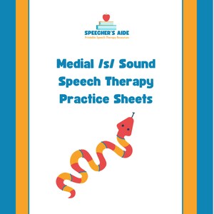 Medial /s/ Sound Home Practice Sheets Speech Therapy, Articulation ...