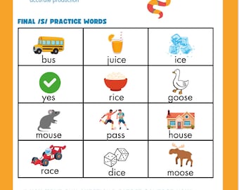 Initial “sh” Sound Home Practice Sheets, Speech Therapy, Articulation ...