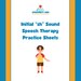 Initial “sh” Sound Home Practice Sheets, Speech Therapy, Articulation ...