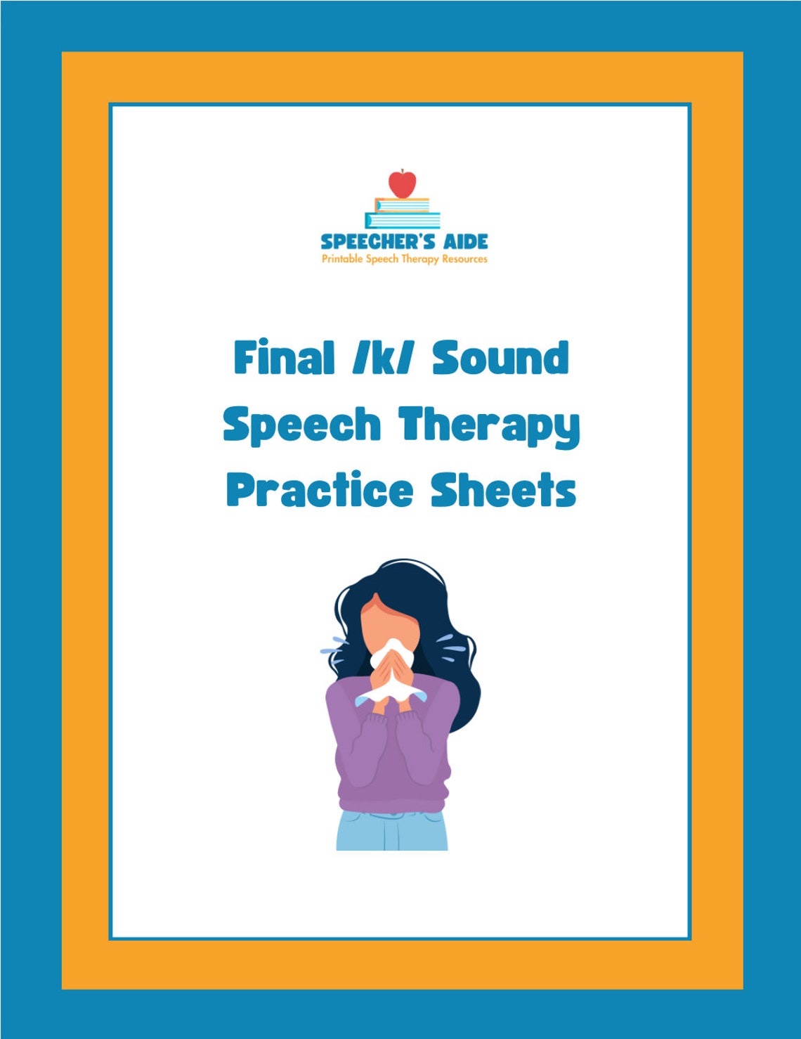 Final /k/ Sound Home Practice Sheets, Speech Therapy, Articulation ...