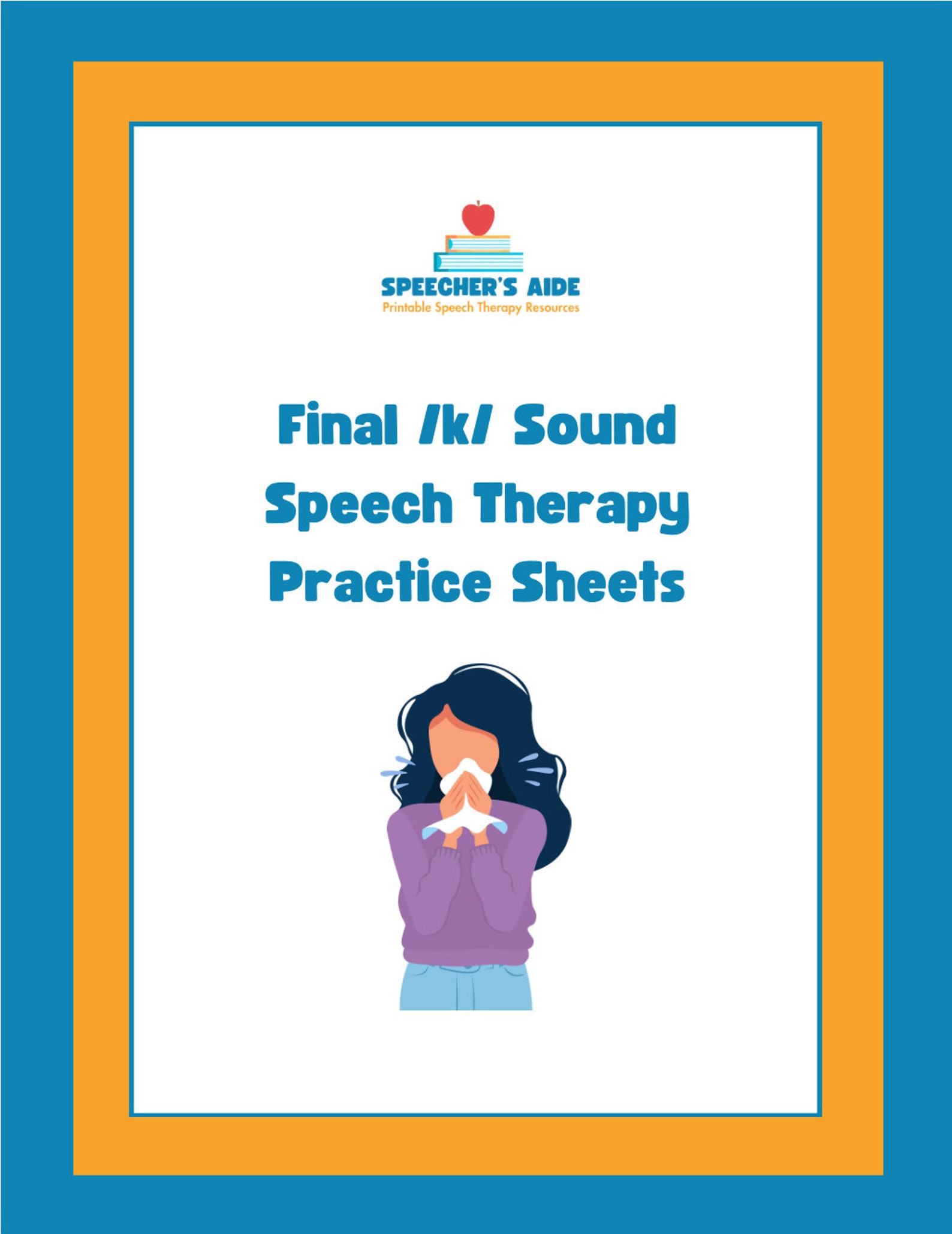 Final /k/ Sound Home Practice Sheets, Speech Therapy, Articulation ...