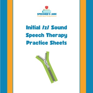 Initial /z/ Sound Home Practice Sheets, Speech Therapy, Articulation ...
