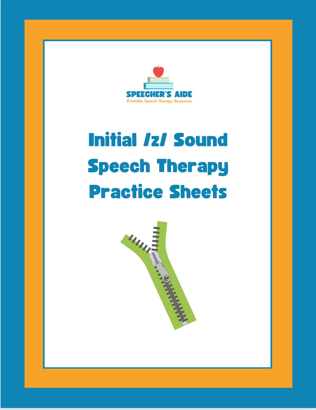 Initial /z/ Sound Home Practice Sheets, Speech Therapy, Articulation ...