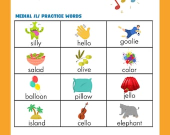 Final /z/ Sound Home Practice Sheets, Speech Therapy, Articulation ...