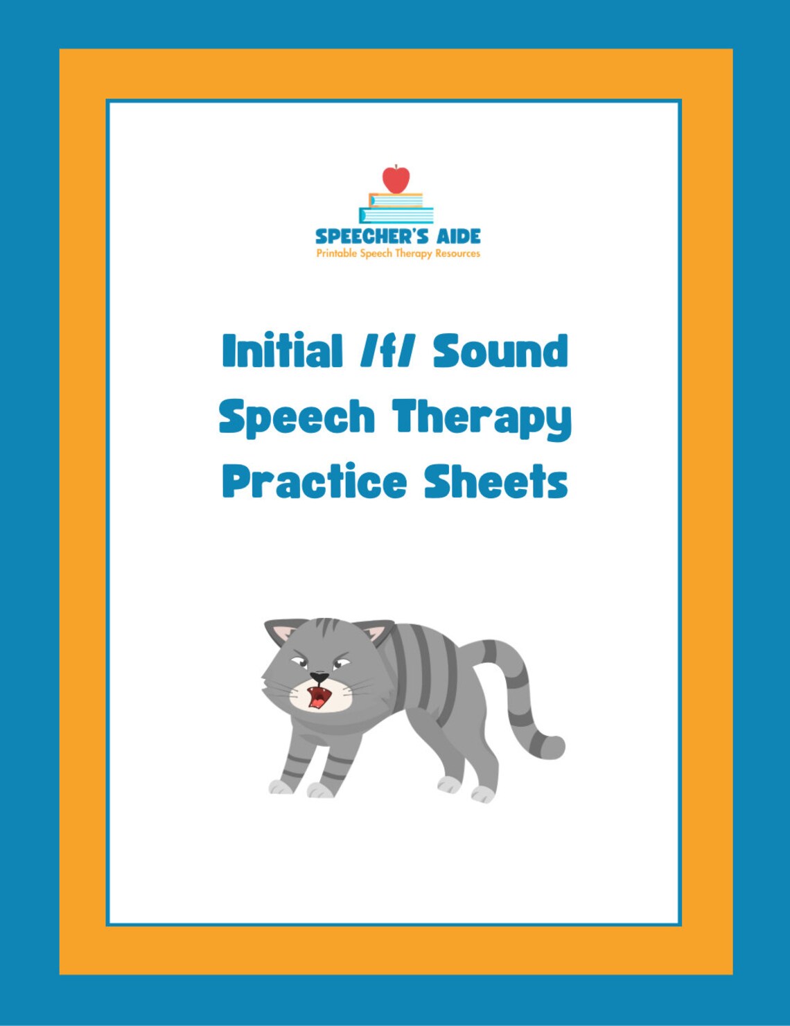 Initial /f/ Sound Home Practice Sheets, Speech Therapy, Articulation ...