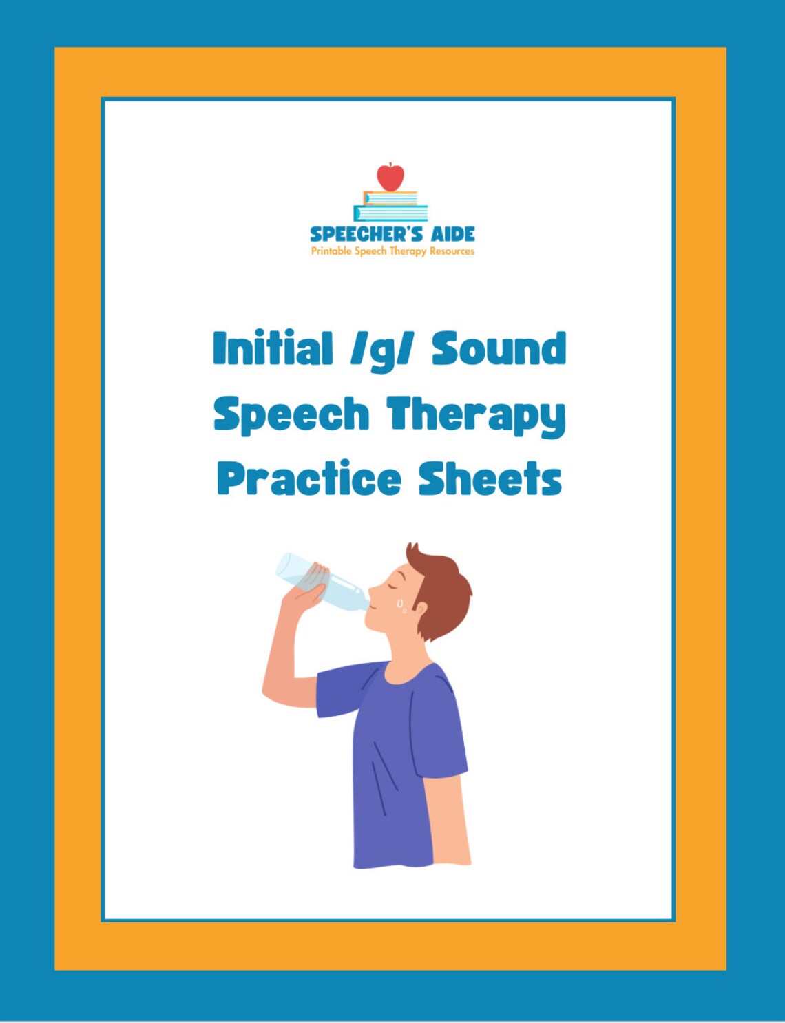 Initial /g/ Sound Home Practice Sheets, Speech Therapy, Articulation ...