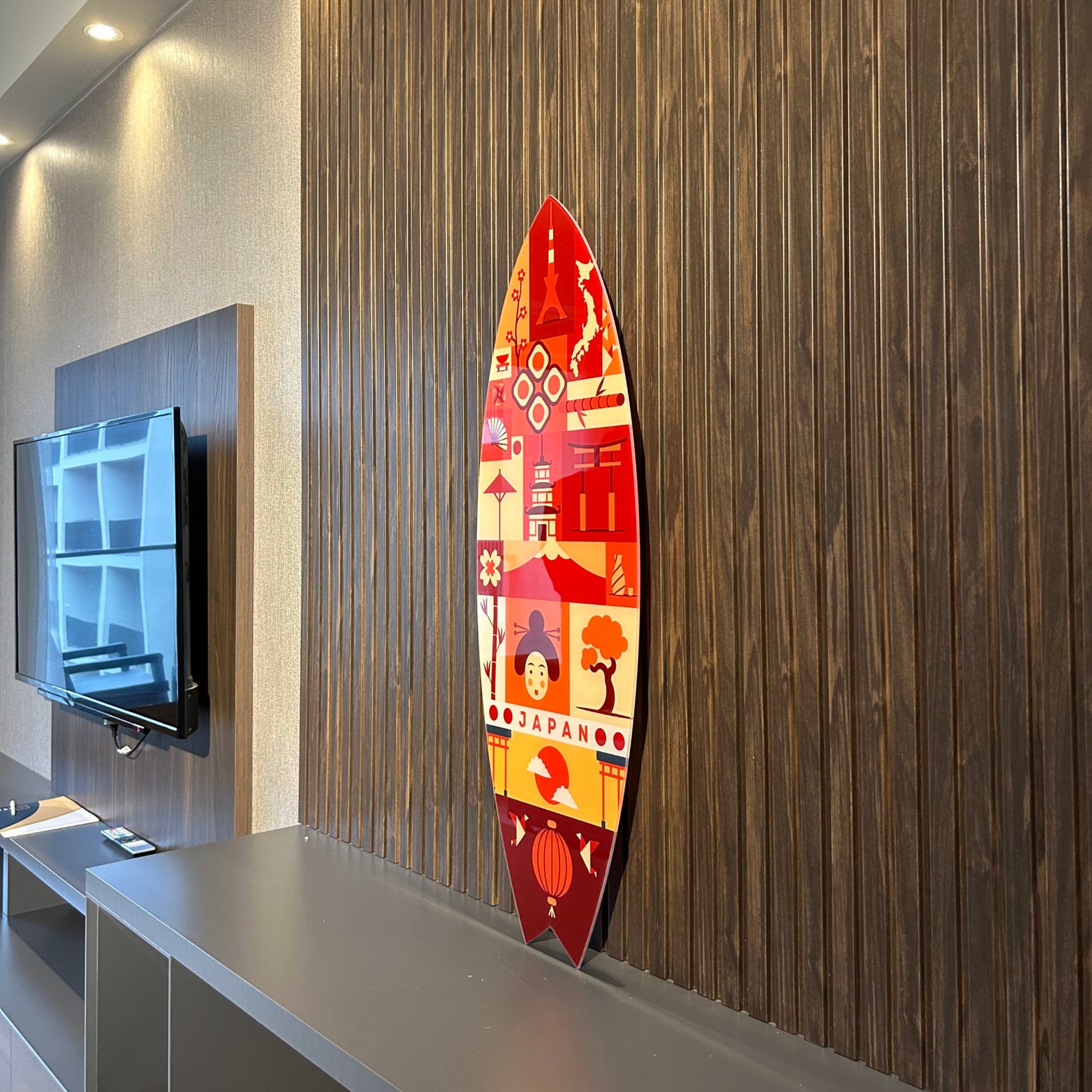 Surfboard Wall Art Japan Made to Order Surfer Gift Surfboard Wall Decor ...