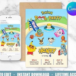 Pokemon birthday - Etsy