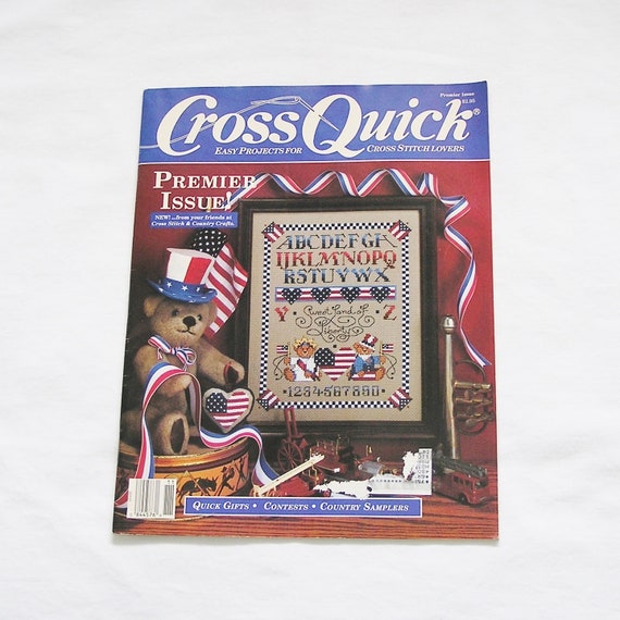 Cross Stitch Pattern Book Vintage Craftways Crossquick | Etsy