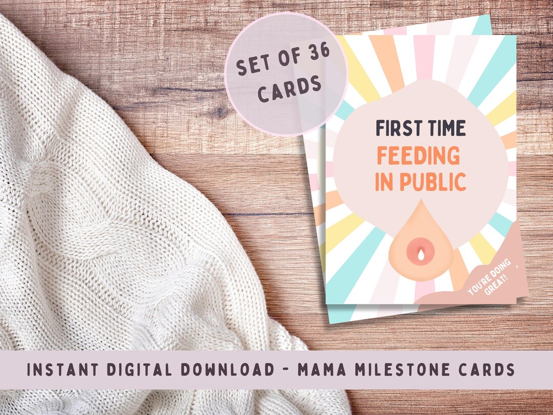 Digital New Mum Milestone Cards, Celebrate Mum Wins, Baby Shower Gift ...