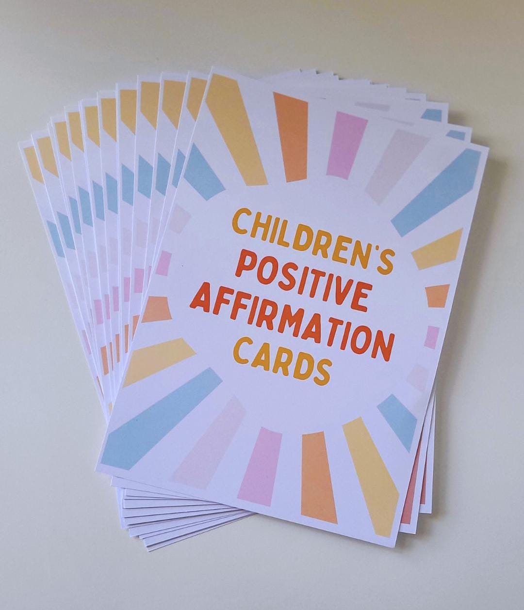 Digital Download Children's Affirmation Cards, Kids Affirmation Cards ...