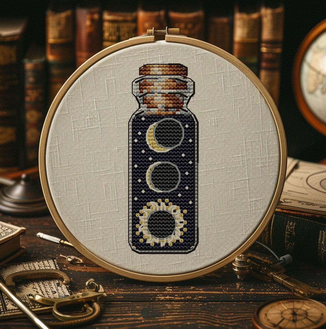 Eclipse Cross Stitch Pattern Mistic in a Bottle Cross Stitch Pattern ...
