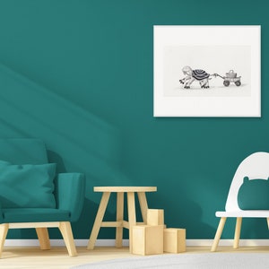 Goth Turtle Digital Download, Turtle Nursery Decor, Gifts for Turtle ...