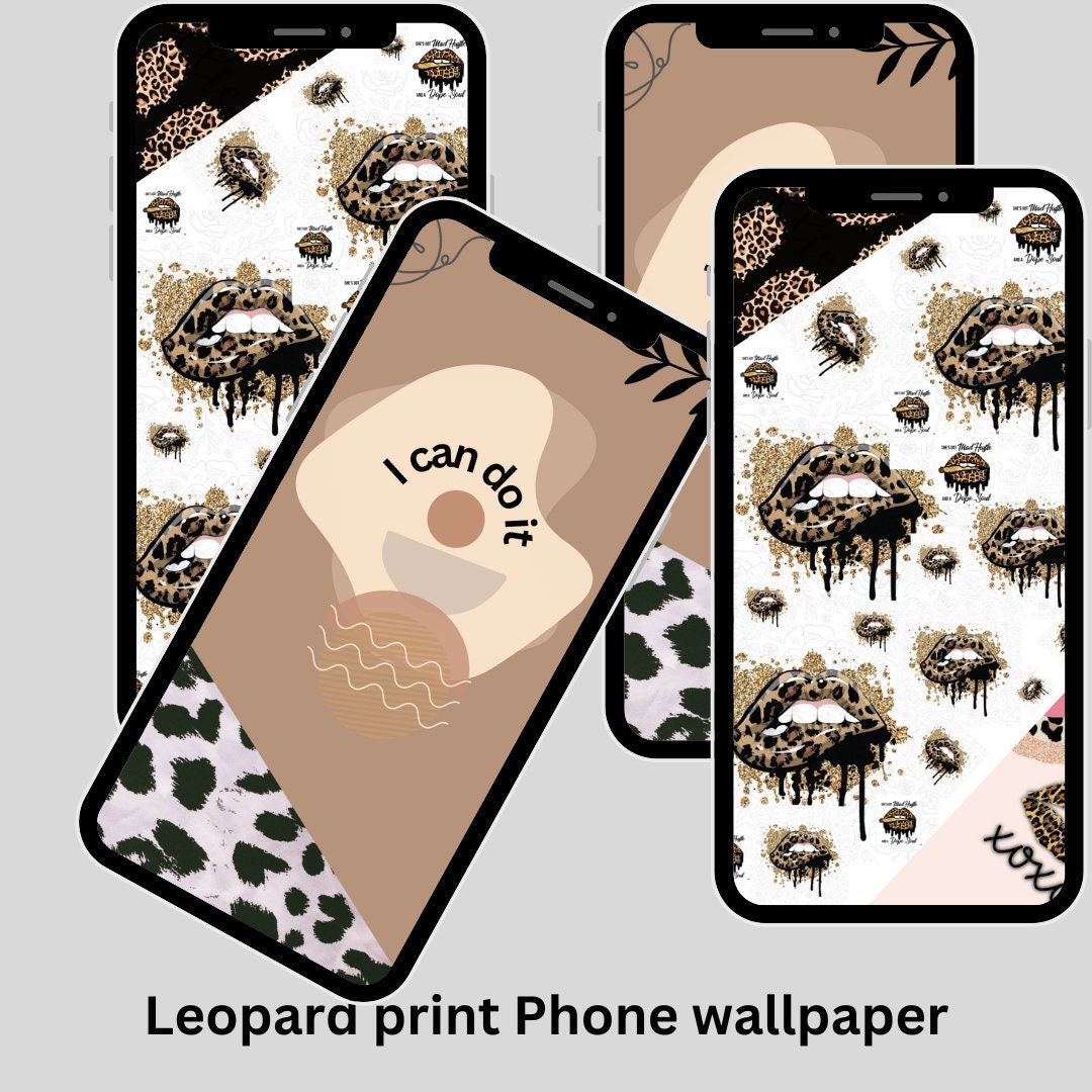 Leopard Print Wallpaper Leopard Design Wallpaper Digital Download ...