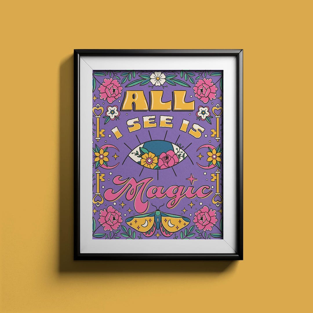 All I See is Magic - Poster Print - Etsy
