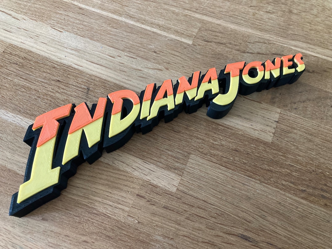 INDIANA JONES 3D Logo - Etsy