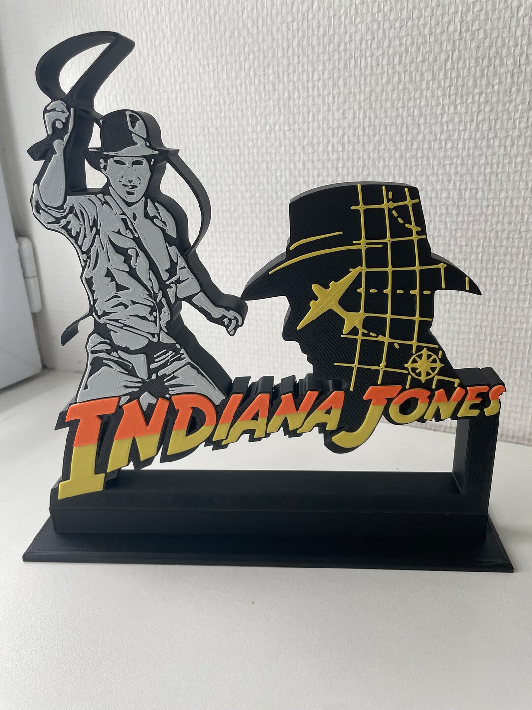 Indiana Jones Logo With 3D Silhouette - Etsy