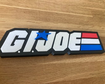 G.I. Joe 3D Printed Freestanding Logo - Etsy