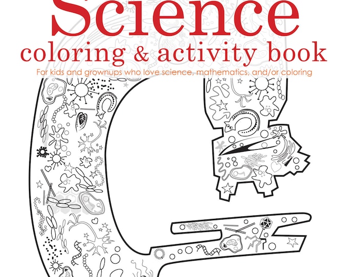 Science Coloring and Activity Book - Etsy