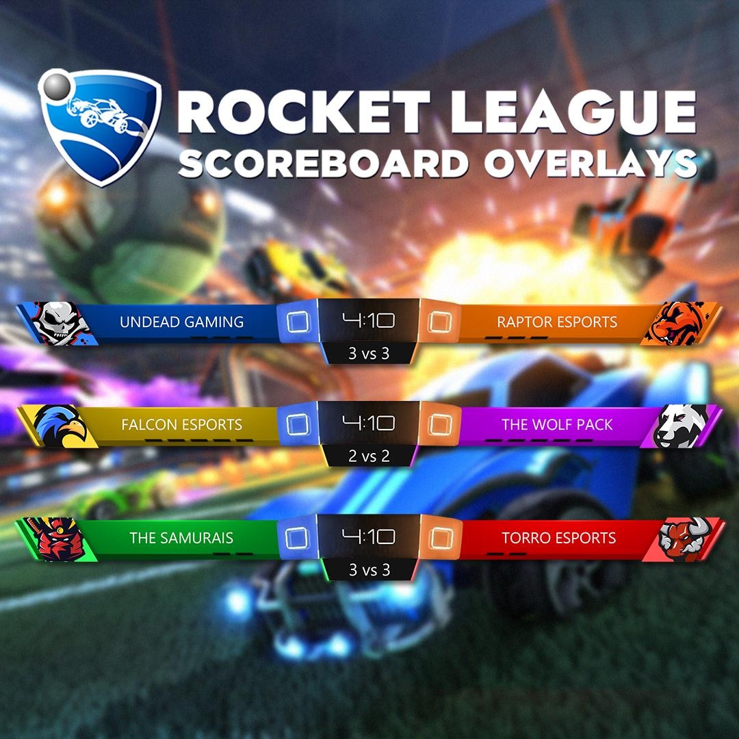 Rocket League Scoreboard Overlays for Videos and Streams - Etsy