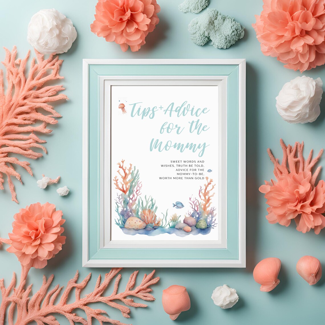 EDITABLE Under the Sea Baby Shower Games Bundle - Ocean Animals Octopus ...