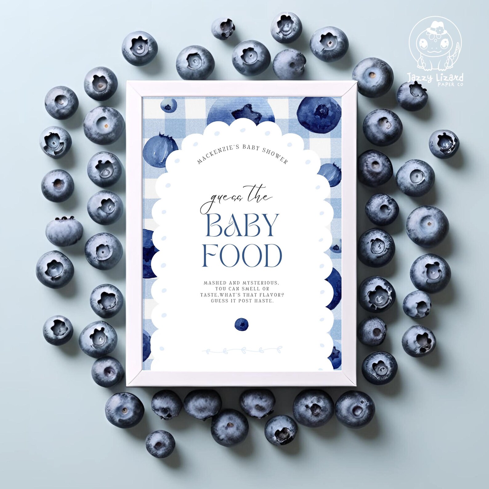 EDITABLE Berry Sweet Baby Shower Games Bundle - Blueberries Baby Shower ...