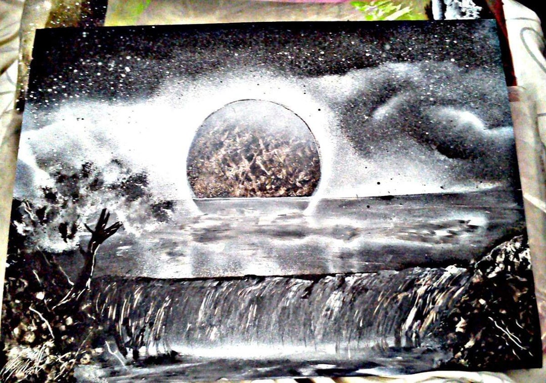 Graffiti Space Art, Space Art, Spray Paint Space Art - Etsy
